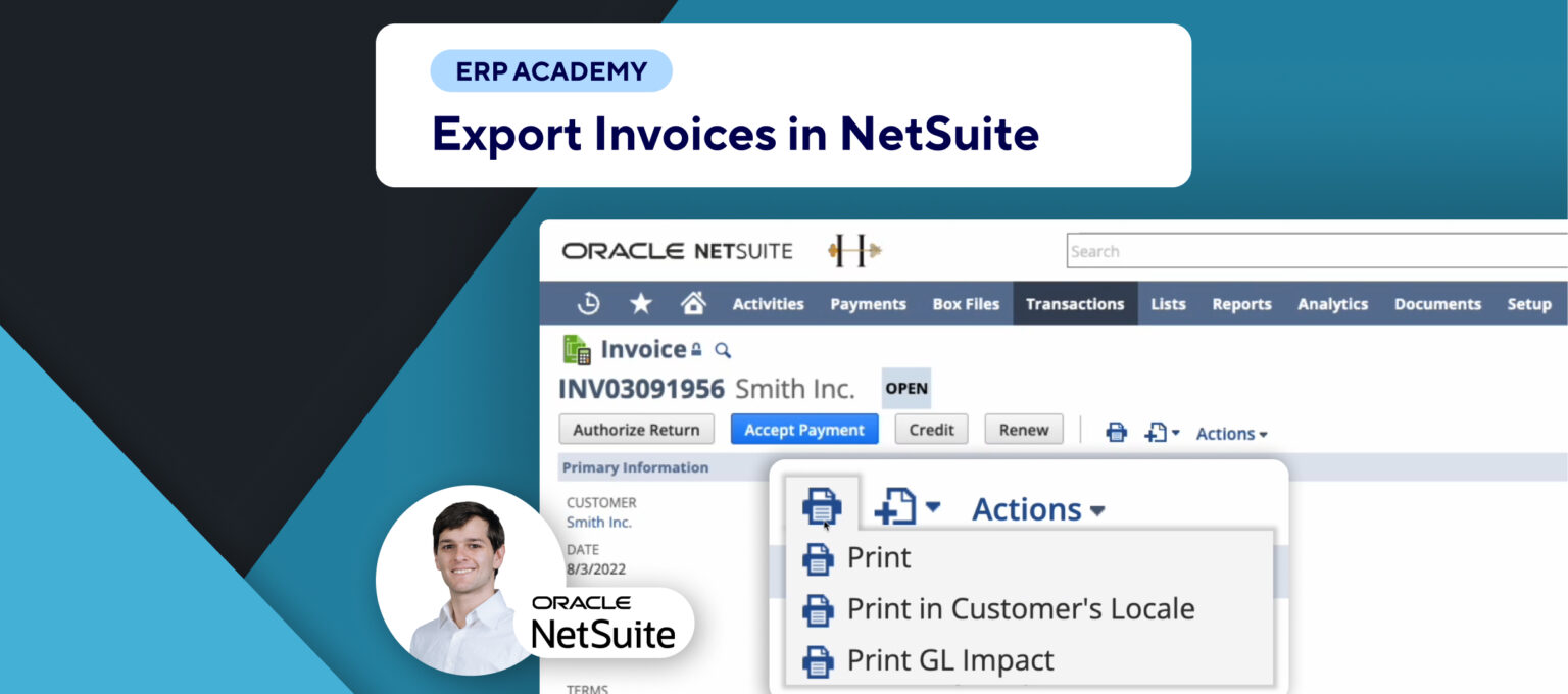 How to view invoices in NetSuite? | Kolleno